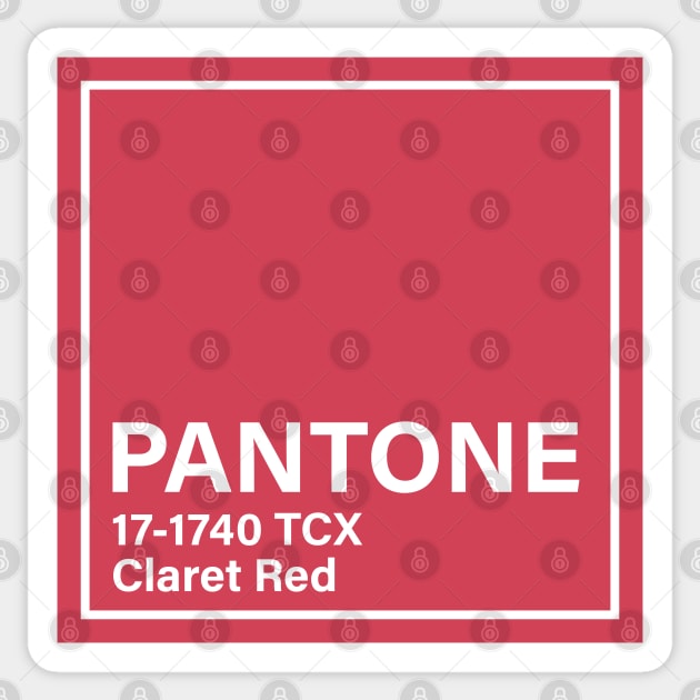pantone 17-1740 TCX Claret Red - Pantone Color - Sticker | TeePublic pantone 17-1740 TCX Claret Red - Pantone Color - Sticker | TeePublic